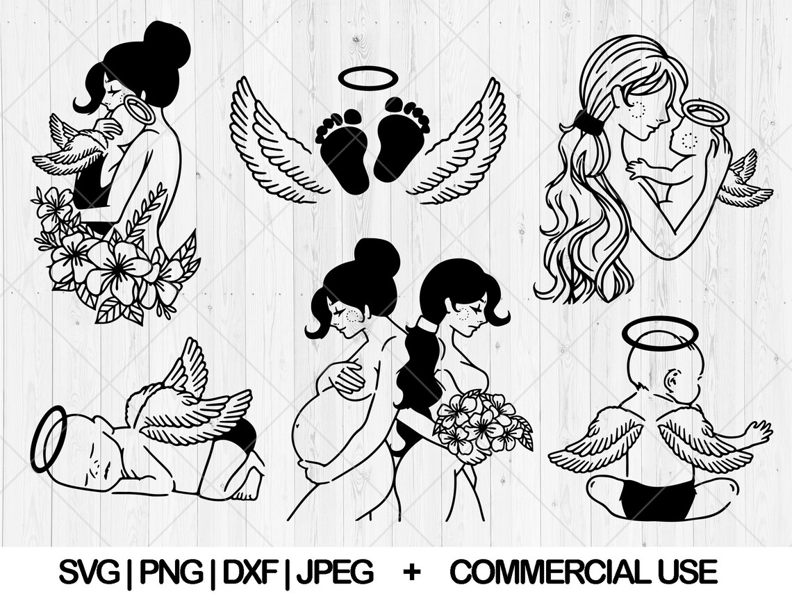 Baby Loss Memorial Svg Bundle, Pregnancy and Infant Loss Svg, Baby ...