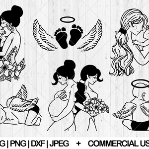 Baby Loss Memorial Svg Bundle, Pregnancy and Infant Loss Svg, Baby ...
