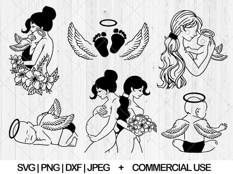 Baby Loss Memorial Svg Bundle, Pregnancy and Infant Loss Svg, Baby ...