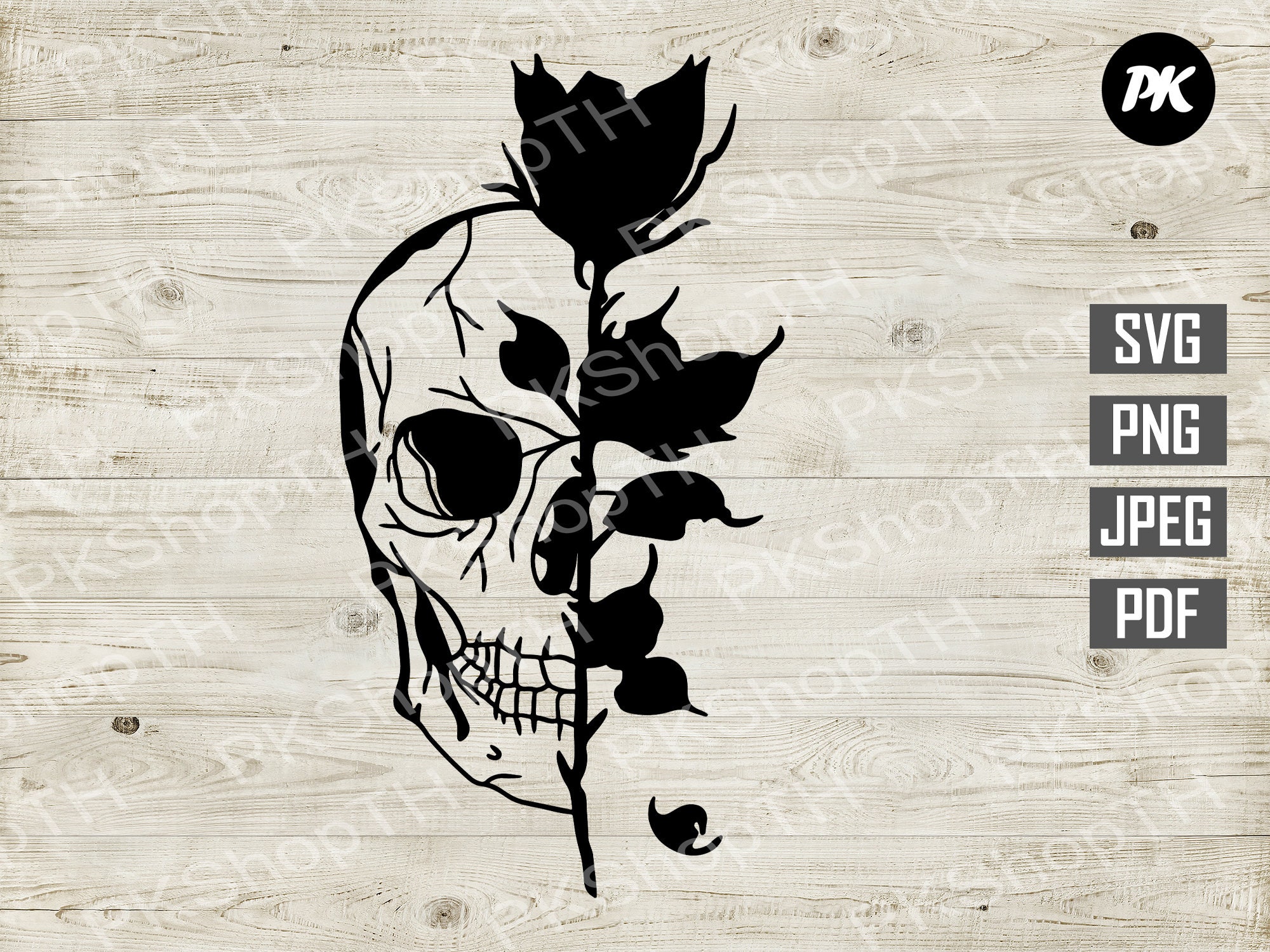 Floral Skeleton Svg Bundleskull Head Svg Floral Set Clipart Etsy Hot