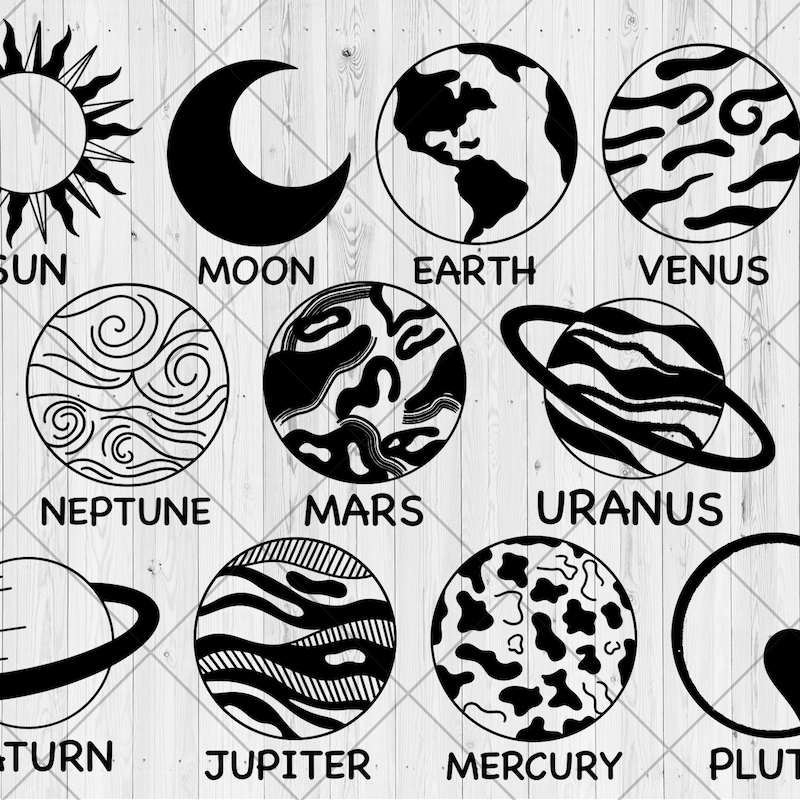 Solar System Svg - Etsy