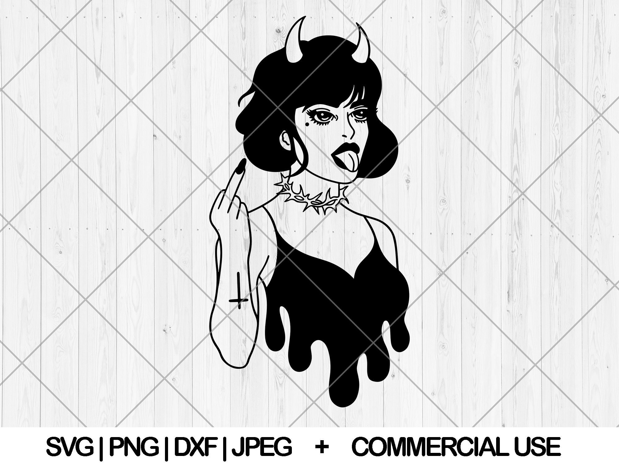 Baddie Svg Baddie Girl Svg Dxf Png Jpg Middle Finger Girl - Etsy Canada