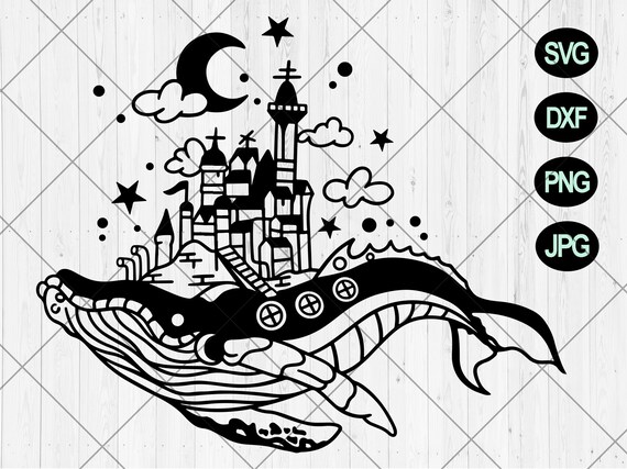 Ballena jorobada svg Ballena svg dxf png jpg Universo | Etsy España
