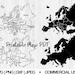 Europe Map Svg Europe Country Svg Dxf Png Jpg Pdf Sale - Etsy