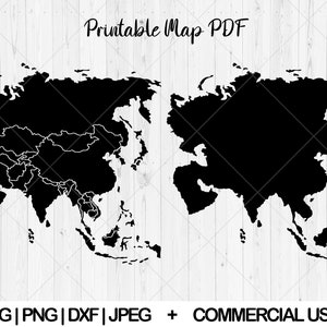 Asia Map Svg, Asia Country Svg, Dxf, Png, Jpg, Pdf, Sale Map Svg ...
