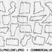 USA Map Svg Bundle, 50 States of America Svg, Dxf, Png, Jpg, America ...