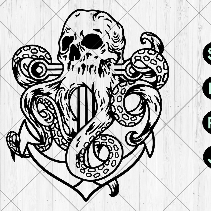 Kraken Svg - Etsy