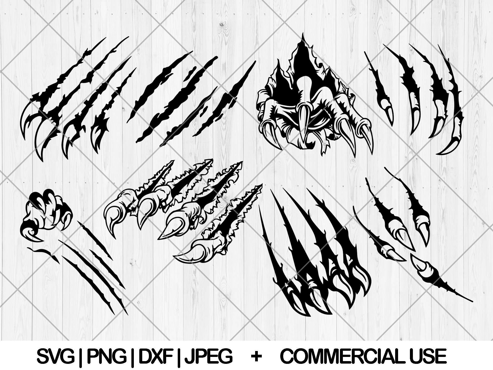 Scratches Svg Bundle Claw Marks Svg Dxf Png Jpg Claw - Etsy Israel