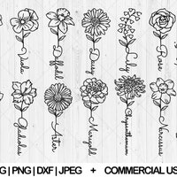 Flower Svg - Etsy