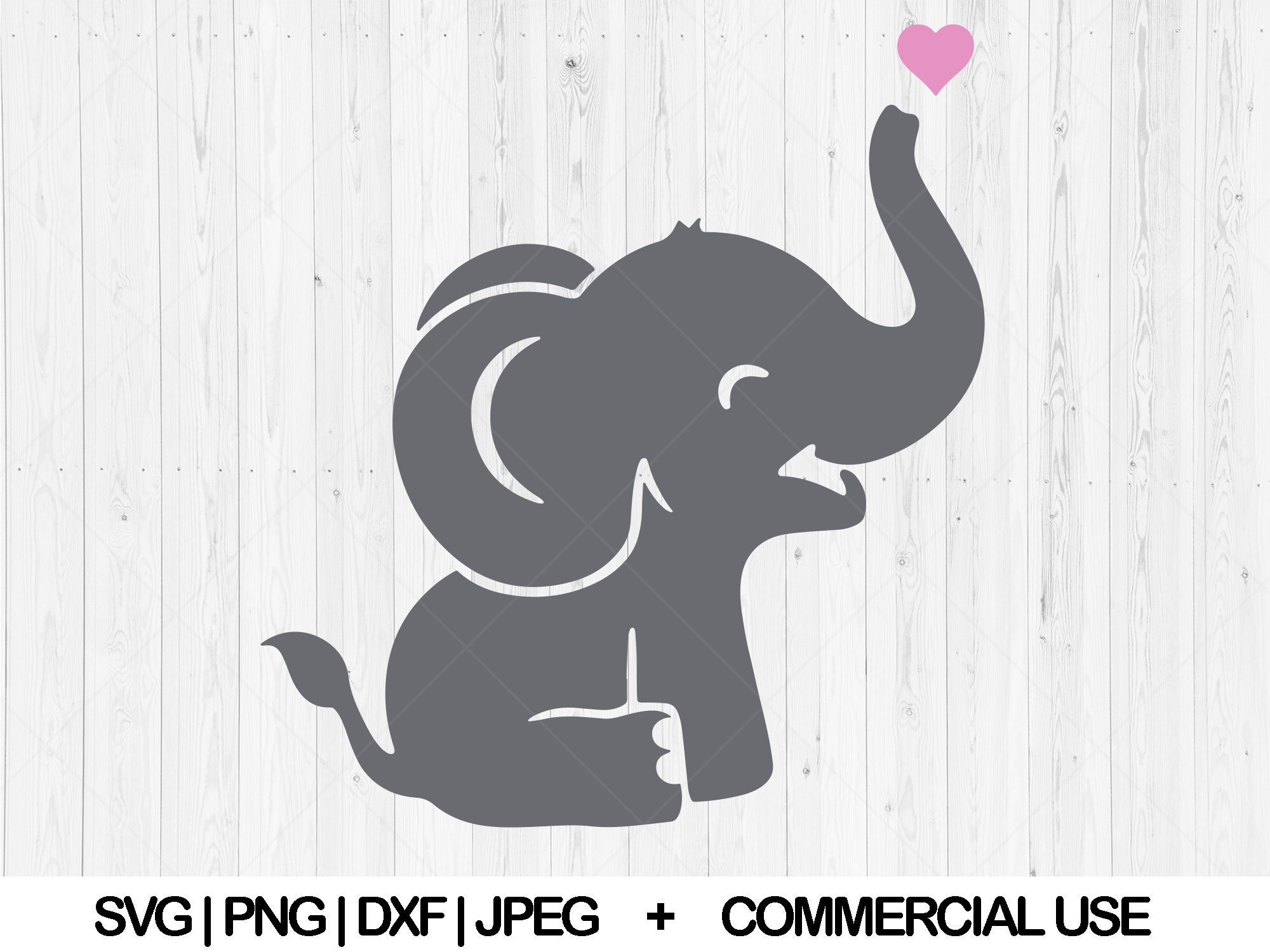 Bebé elefante svg, Dulce elefante svg, dxf, png, jpg, Lindo elefante ...