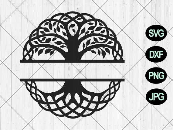 Tree of Life Split Frame Svg Family Tree of Life Svg Dxf - Etsy UK