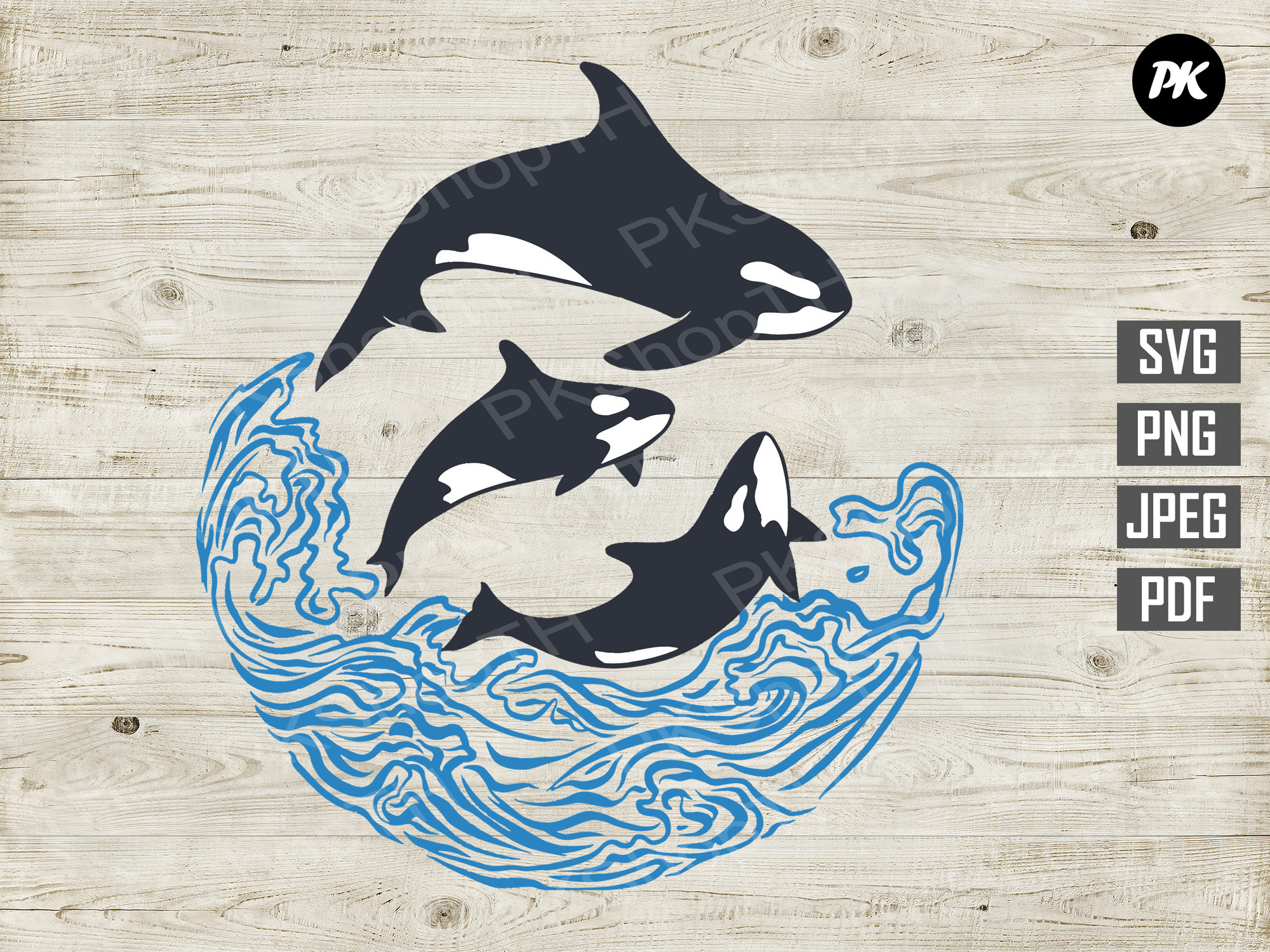 Orcas family svg Orca svg png pdf jpg Orca killer whale | Etsy