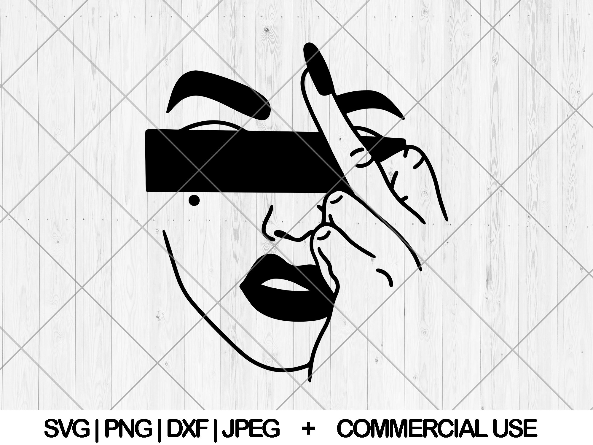 F U Svg Woman Middle Finger Svg Dxf Png Jpg Rude Finger - Etsy Norway