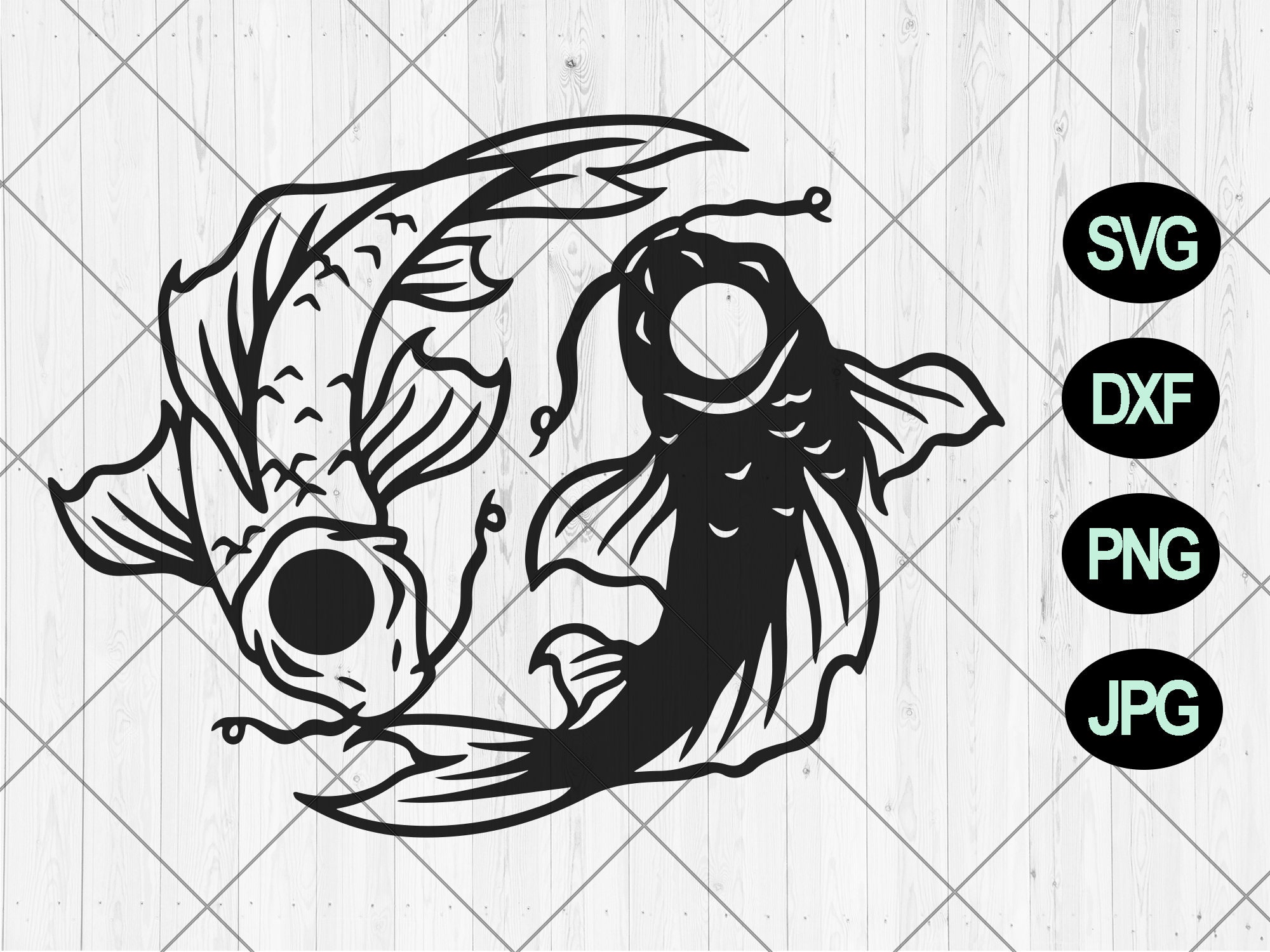 Yin Yang Symbol Fish