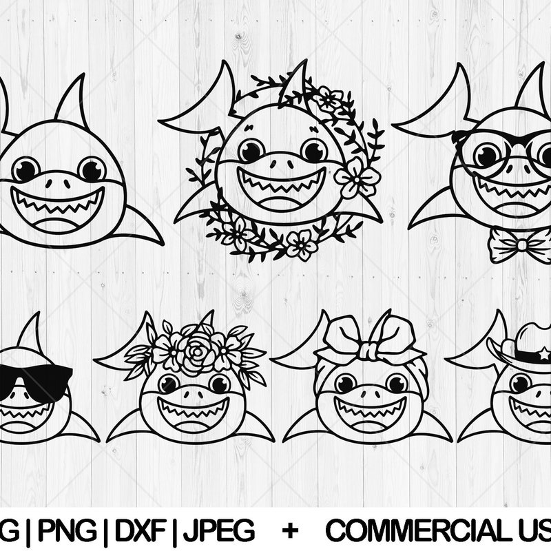 Baby Shark Svg - Etsy