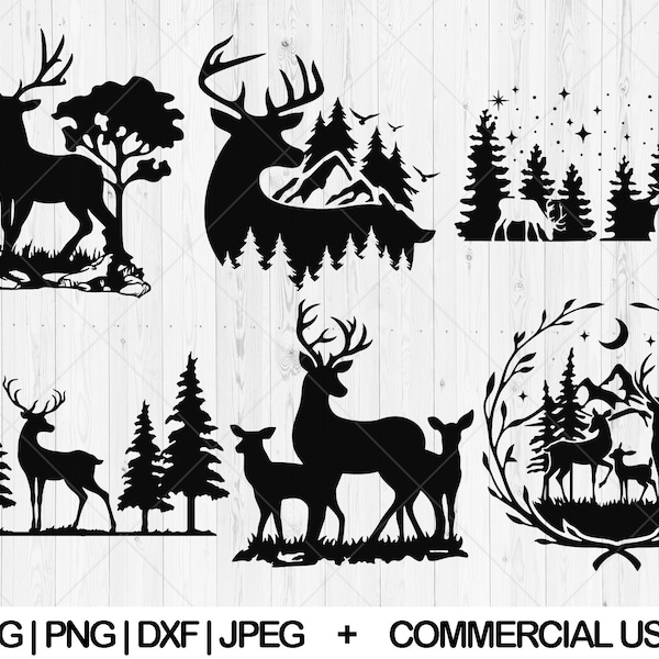 Deer Svg - Etsy