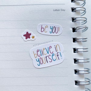 Positive Quotes Sticker Sheet Stickers for Bullet Journal, Planner ...