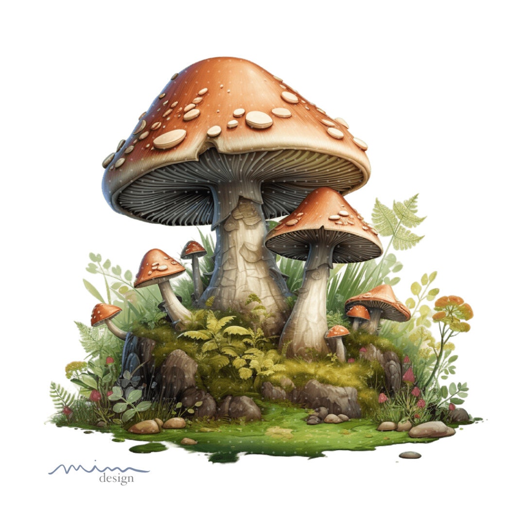 8 Whimsy Woods Clip Art: High-resolution, Commercial-use, Woodland ...