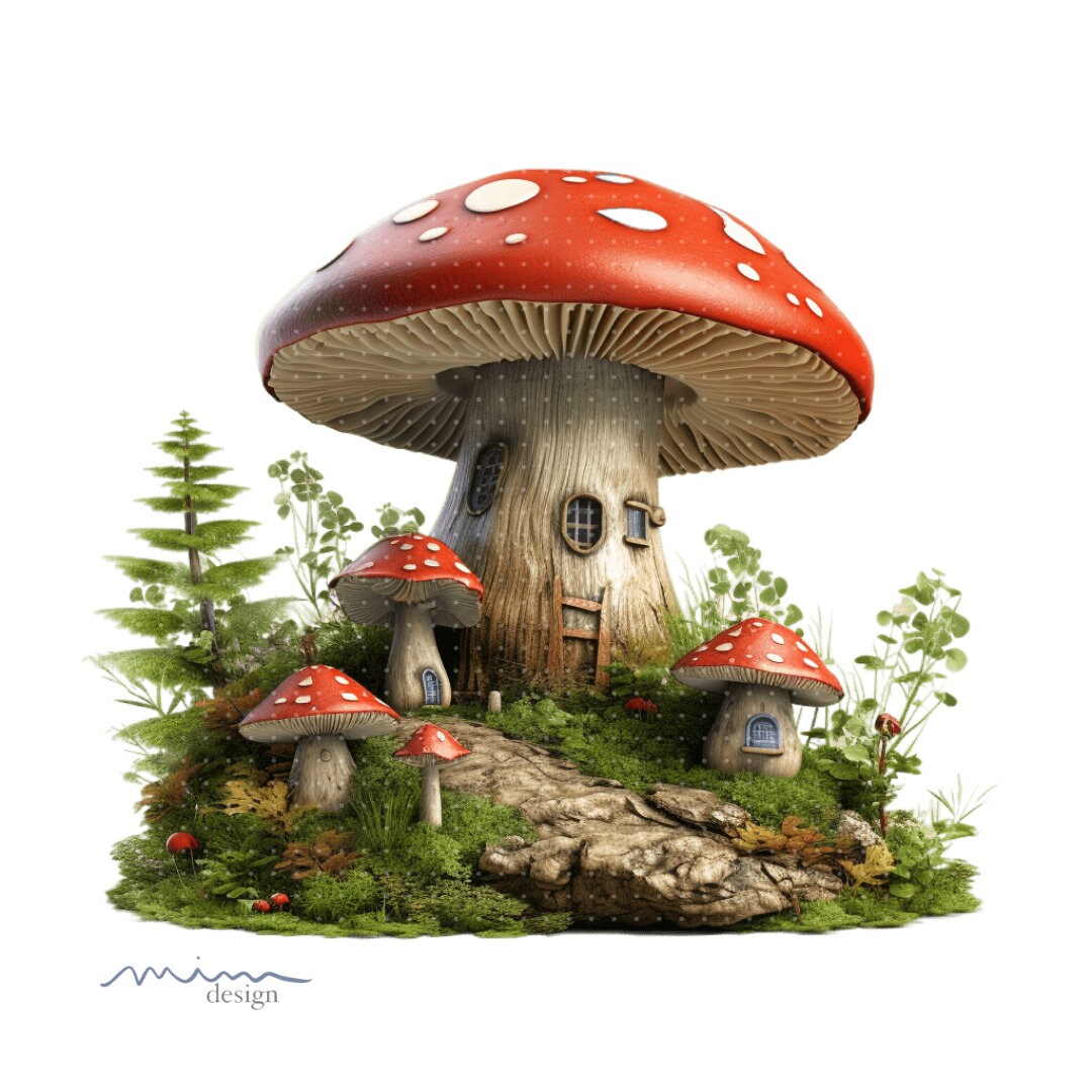 8 Whimsy Woods Clip Art: High-resolution, Commercial-use, Woodland ...