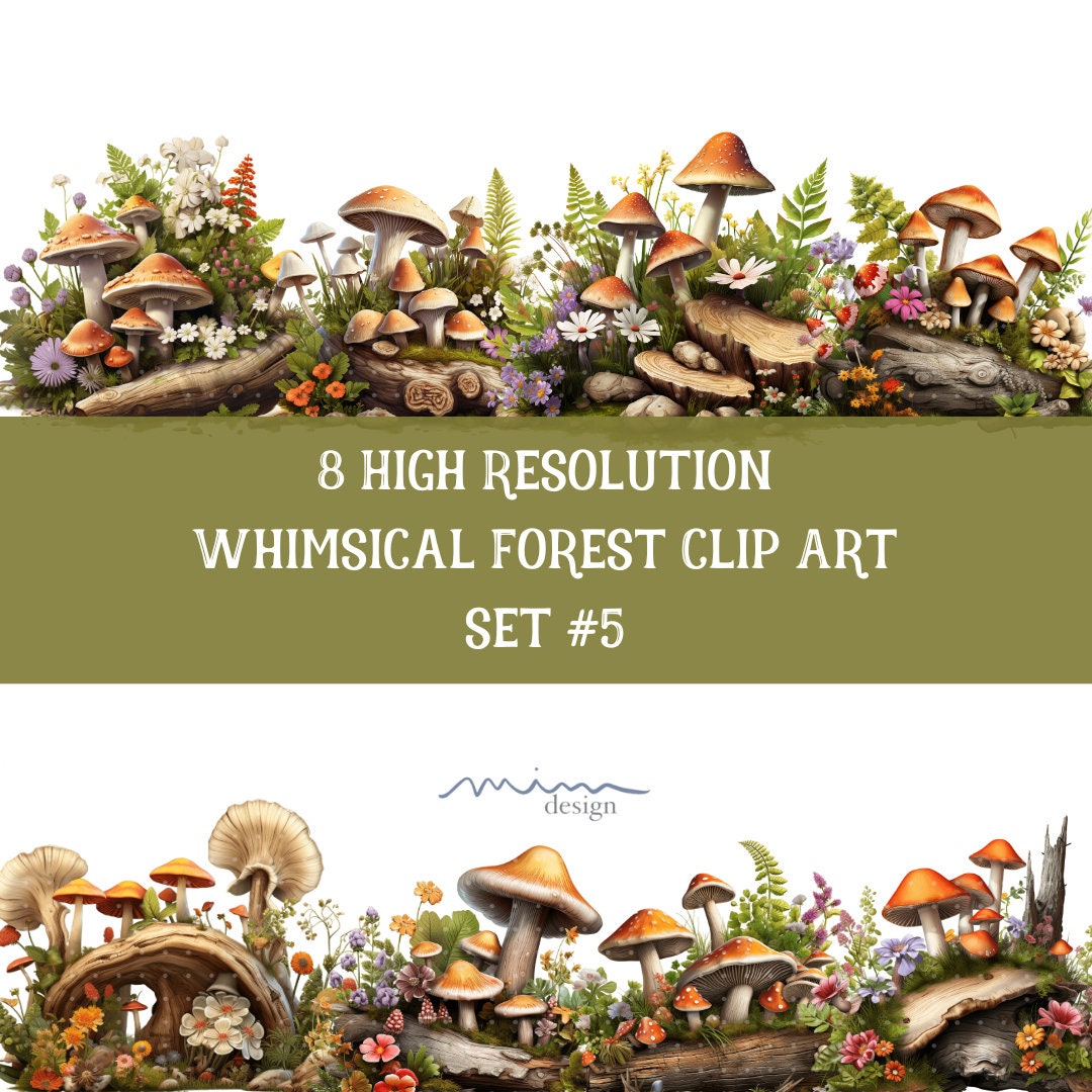 8 Fairy Tale Forest Vector Art: High-res, Commercial Use, Stir Your ...