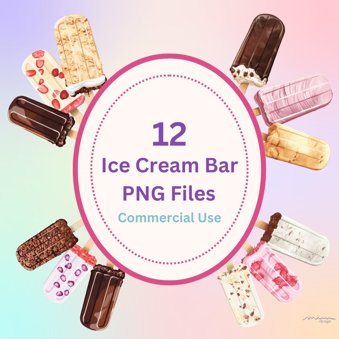 Frosty Fun: High-resolution Ice Cream Bar Clip Art - Perfect for ...