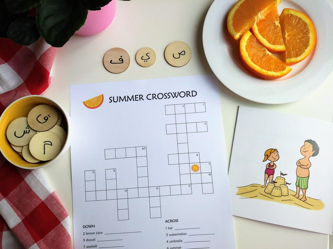 Arabic Summer Words Fun Pack - Arabic Words, Letter Practice, Numbers ...