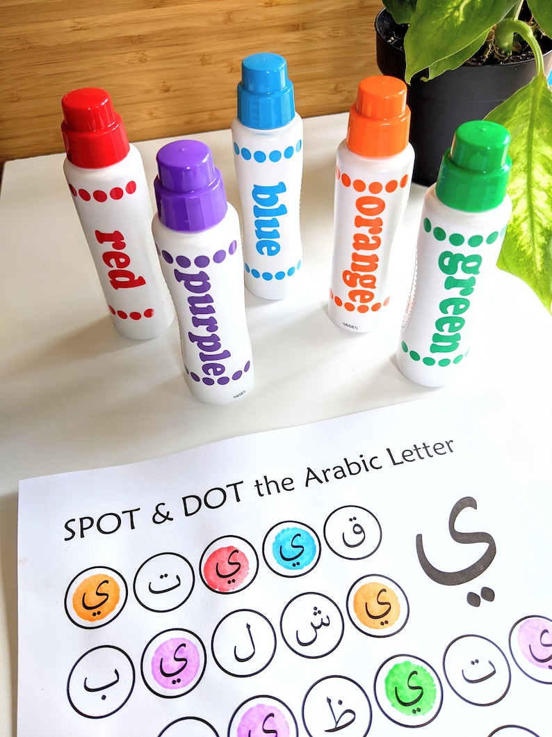 Spot & Dot the Arabic Letters - Arabic Alphabet Practice With Dot ...