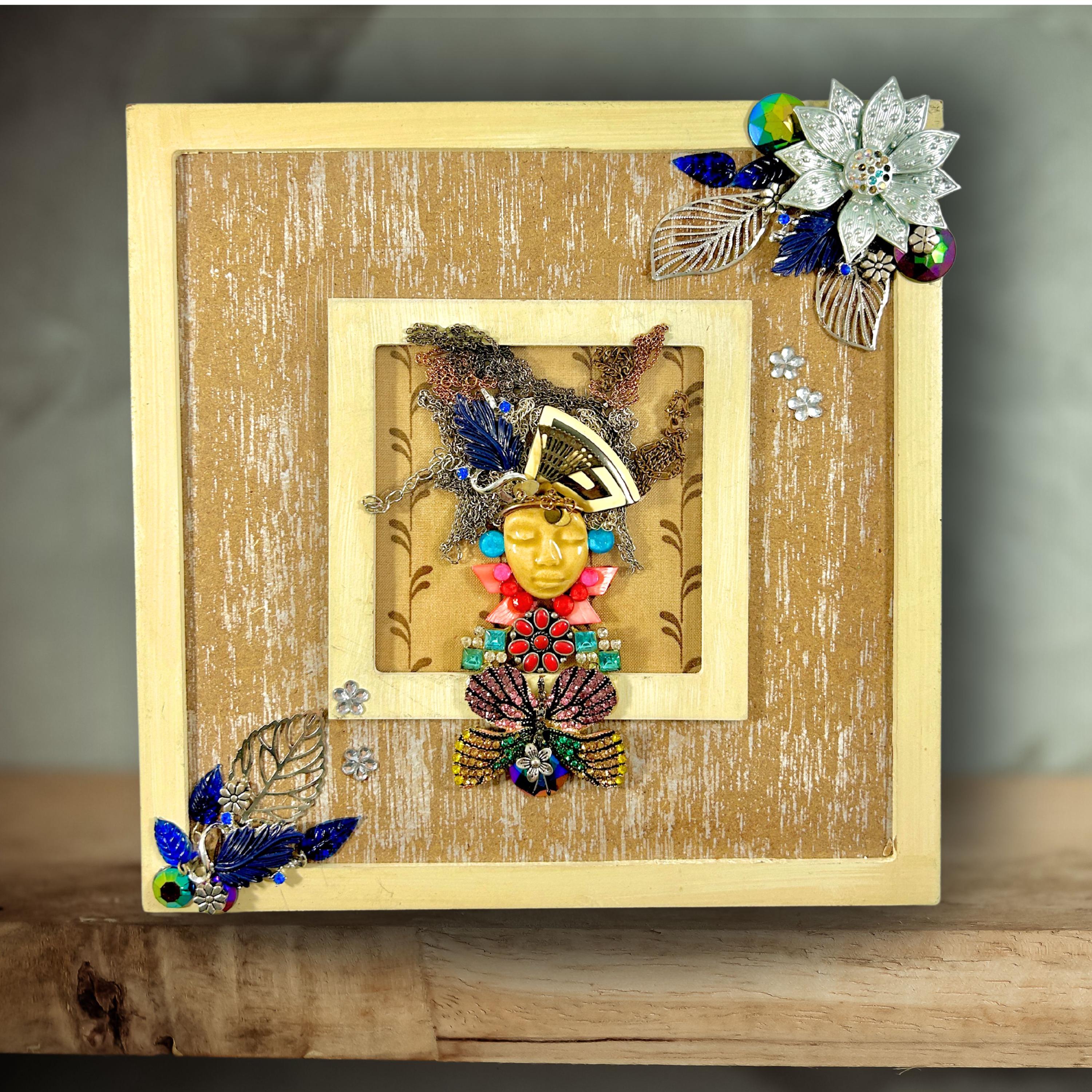 Beaded Art,bead Art,diva Art,mixed Media,assemblage,table Art ...