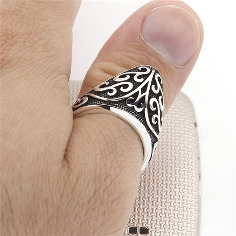 Handcrafted Archery Boho Thumb Ring 925 Sterling Silver for - Etsy