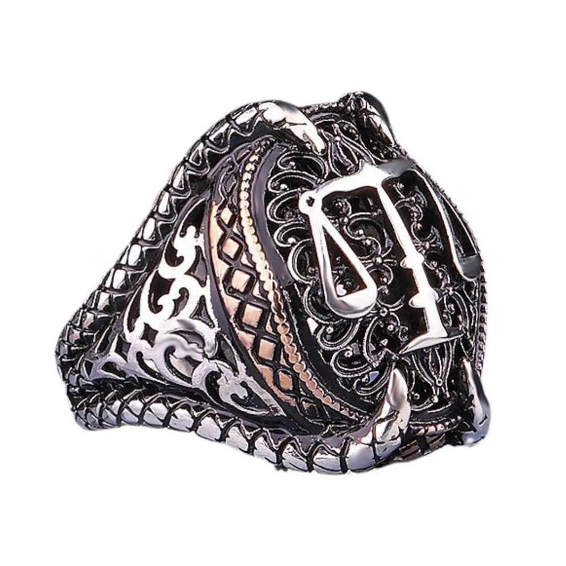 Justice Signet Ring Justice Scale Ring 925 Sterling Silver - Etsy