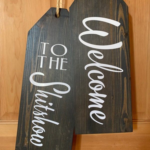 Large Wood Door Tag - Etsy