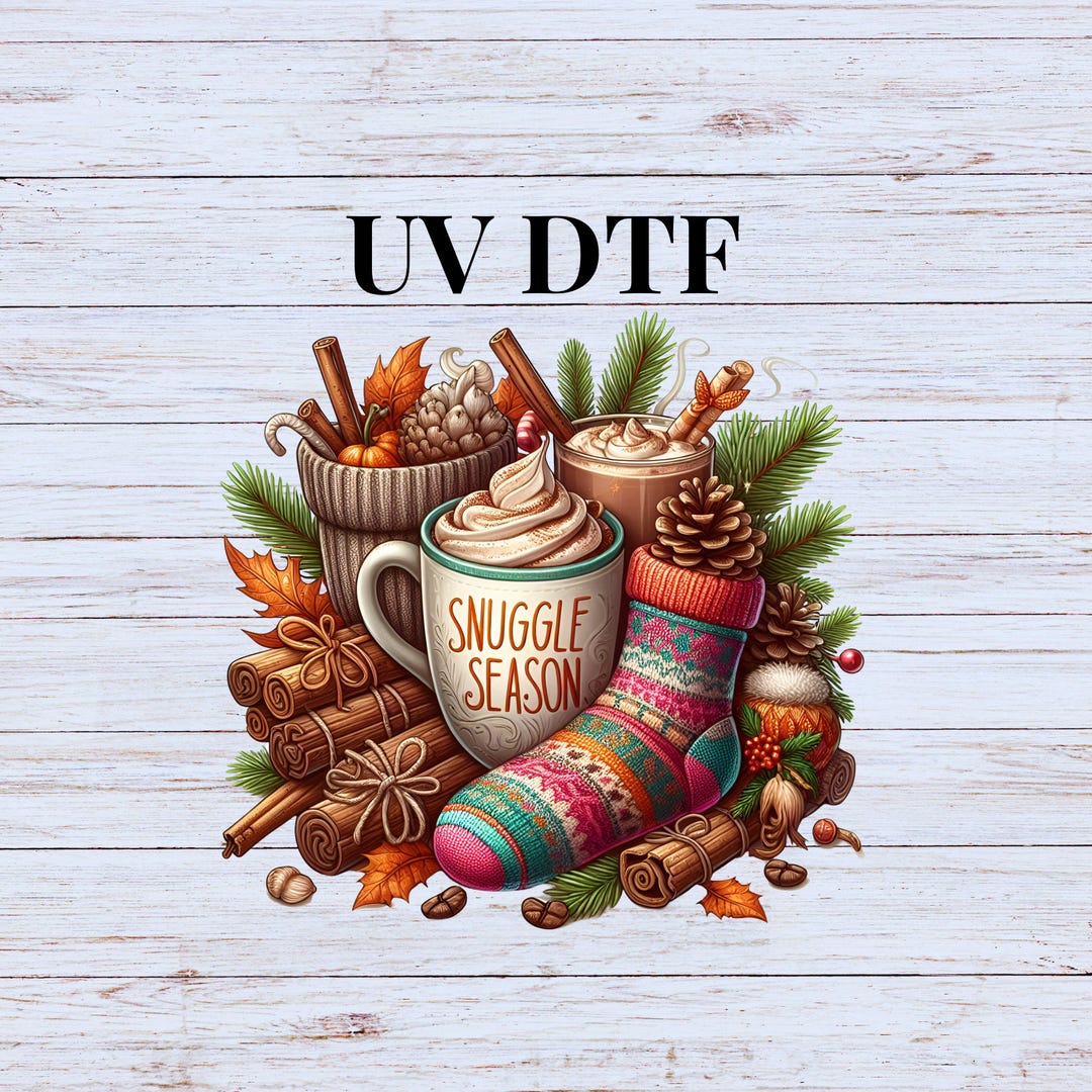 UV DTF Sticker Print Snuggle Season Fall Grouping Decal, Tumbler Decal ...