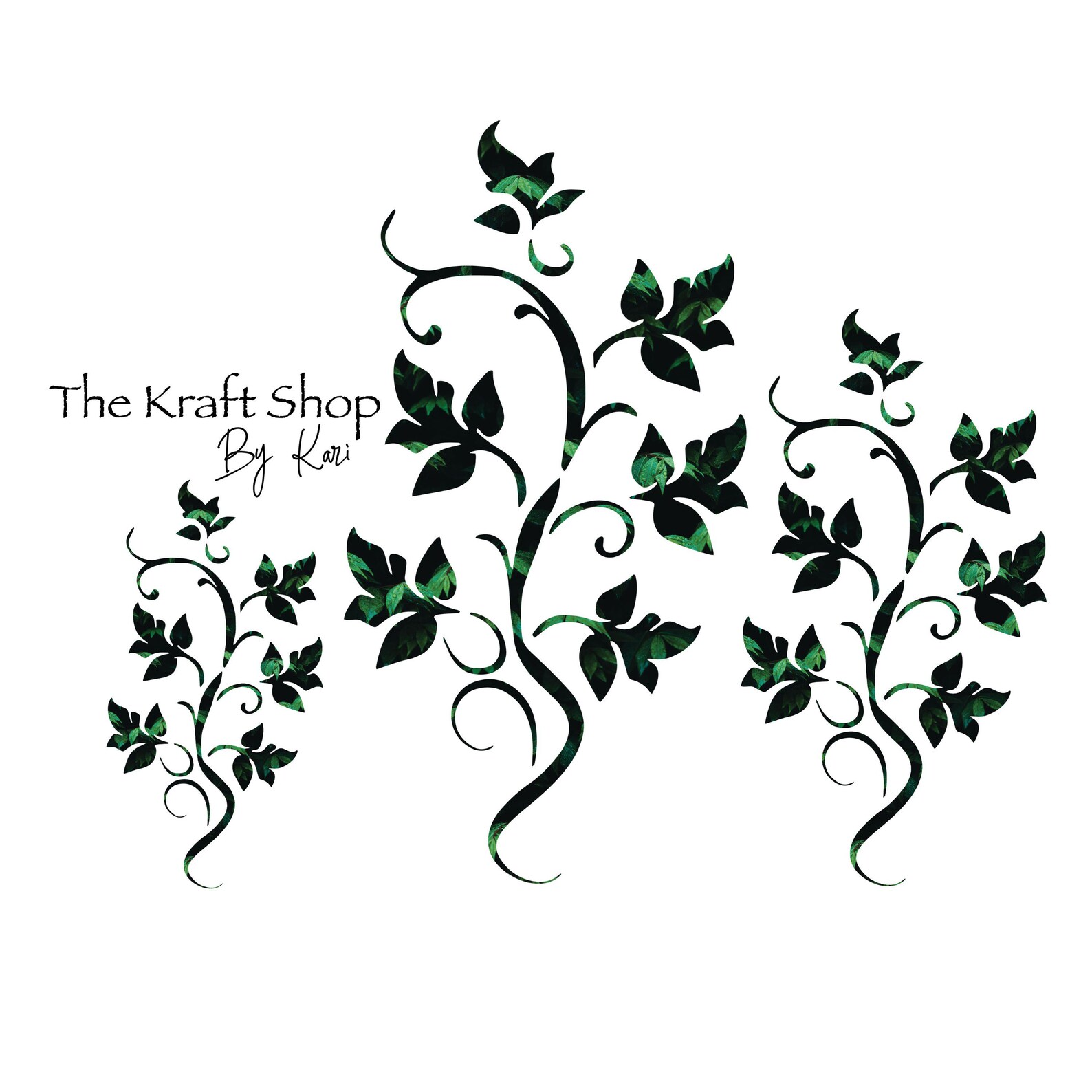 UV DTF Sticker Print Ready to Apply Ivy Leaves With Leaf Pattern Decal ...