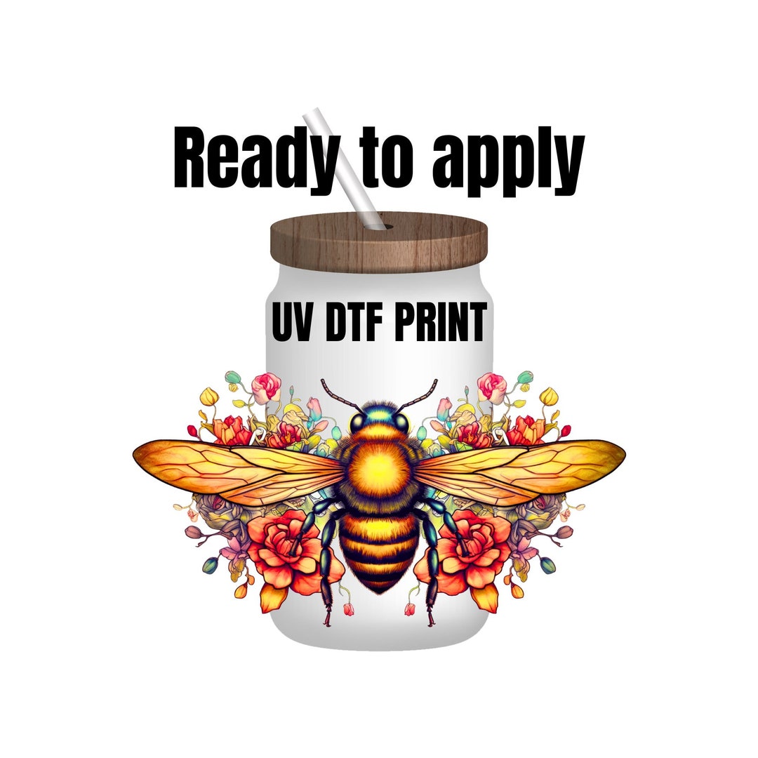 UV DTF Sticker Print. Bee Wrap Decal, Tumbler Decal, Permanent Sticker ...