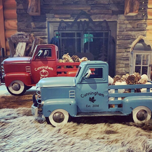 Rustic Red Truck - Etsy
