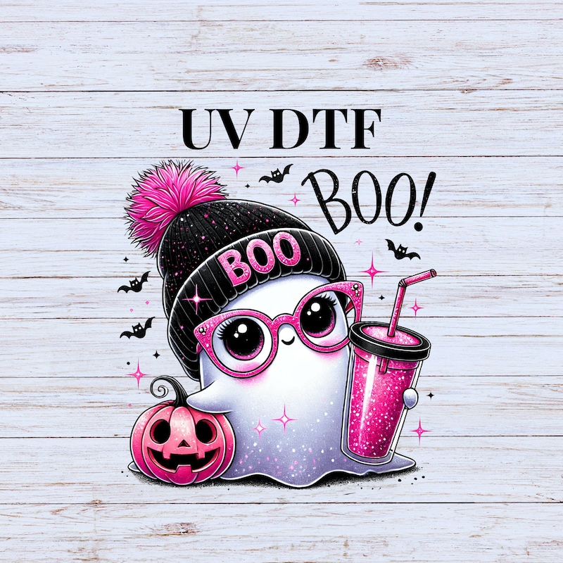 Uv Dtf Ghost Decals - Etsy