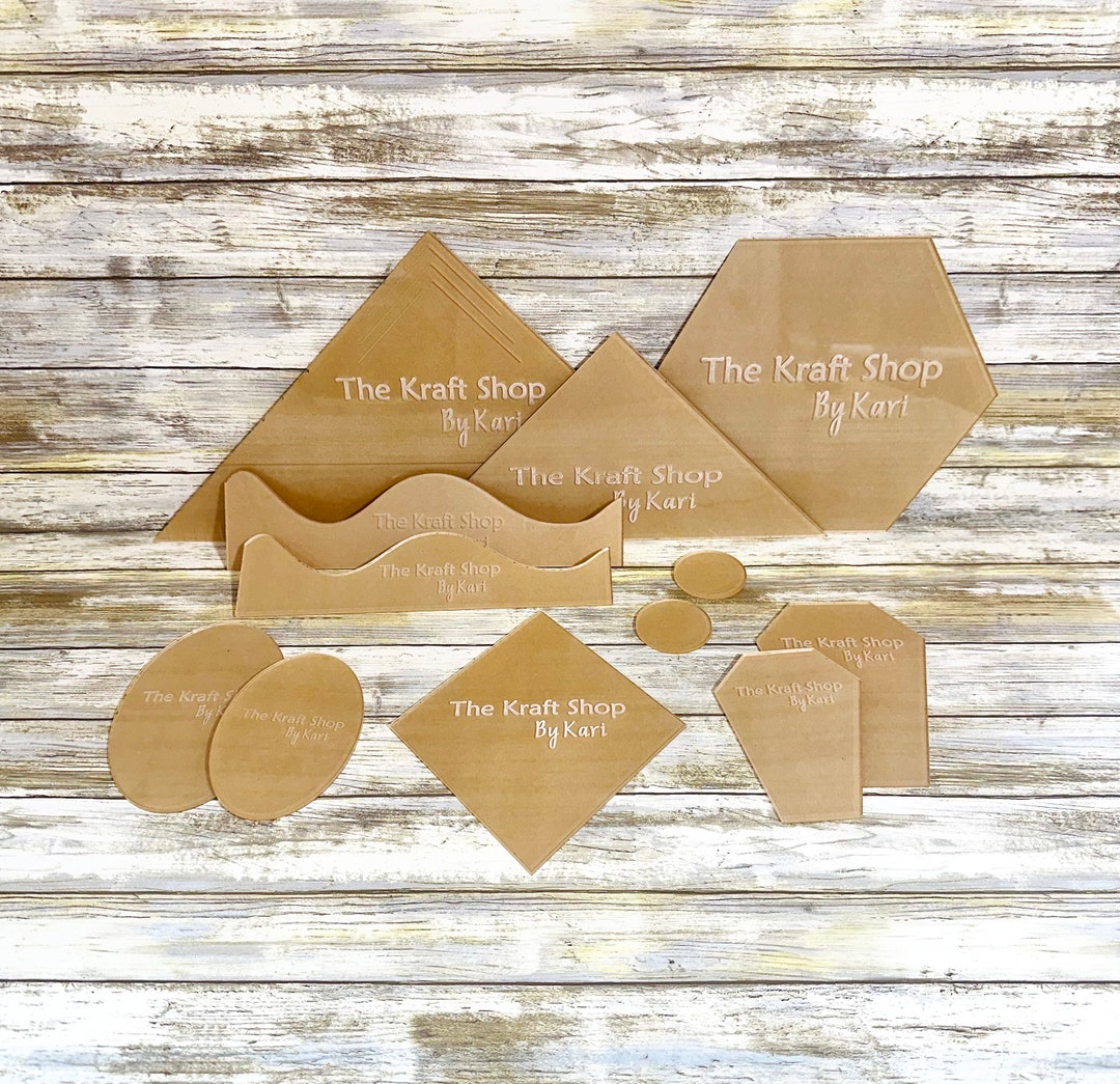 Acrylic Templates Used for Vinyl, Quilting or Woodworking. Crafter ...