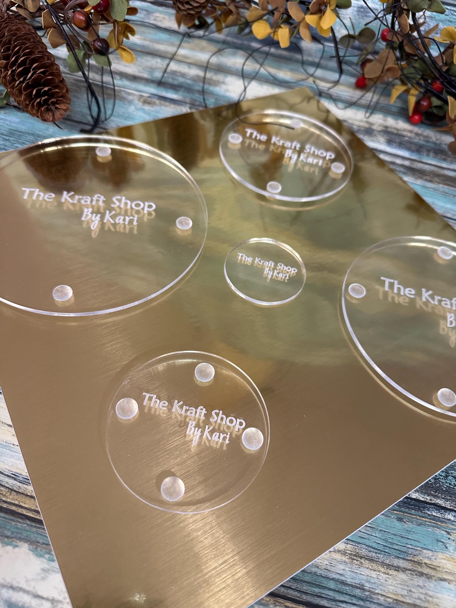 Circle or Square Acrylic Templates Used for Vinyl, Quilting or ...