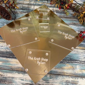 Circle or Square Acrylic Templates Used for Vinyl, Quilting or ...