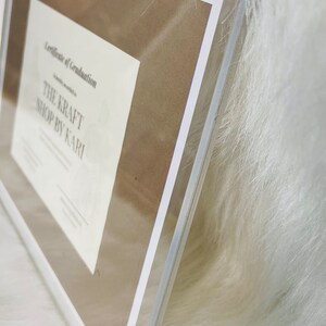 Floating Frame for Certificates. Acrylic Diploma Holder. Graduation ...