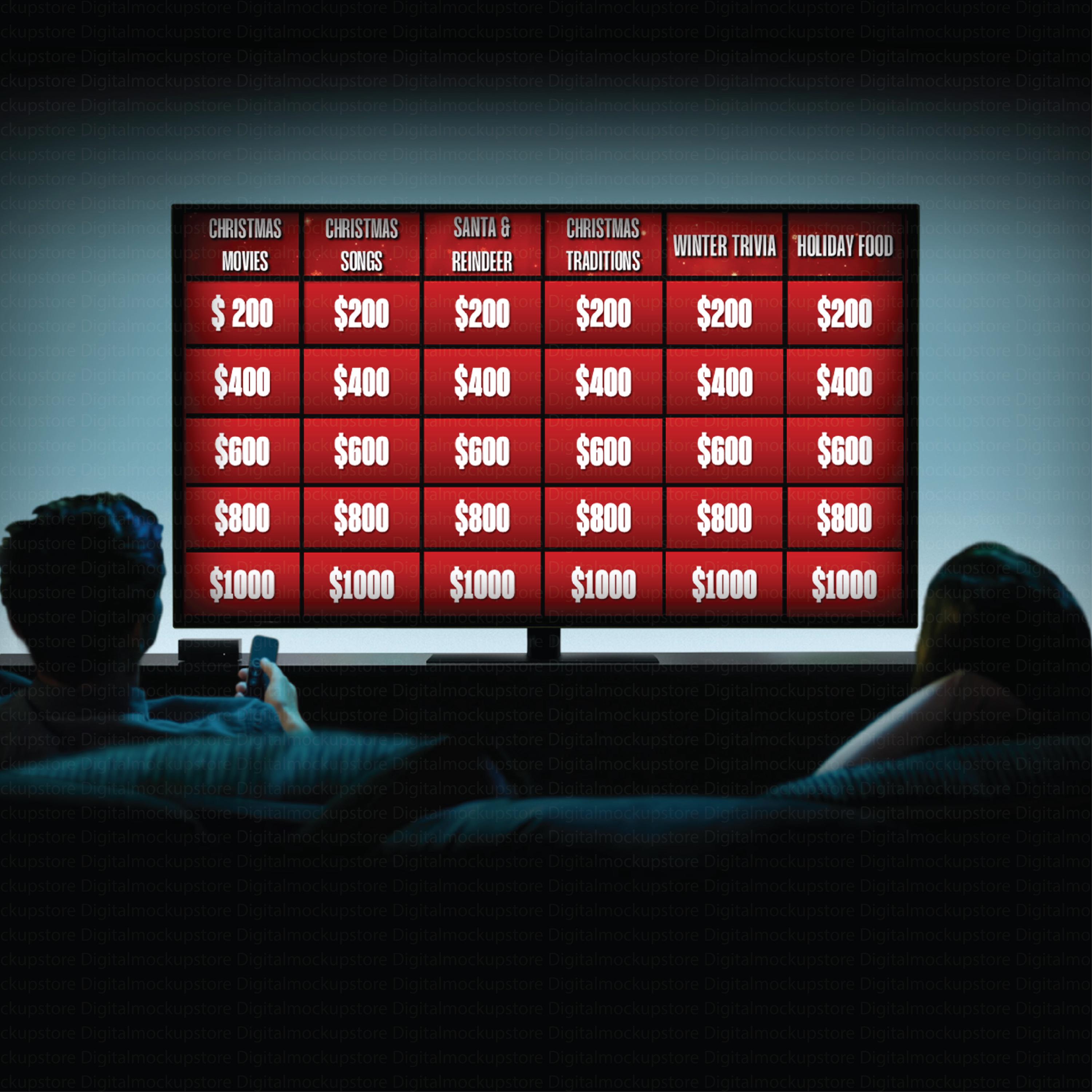 Christmas Jeopardy Game Powerpoint | Interactive Holiday Party Game ...