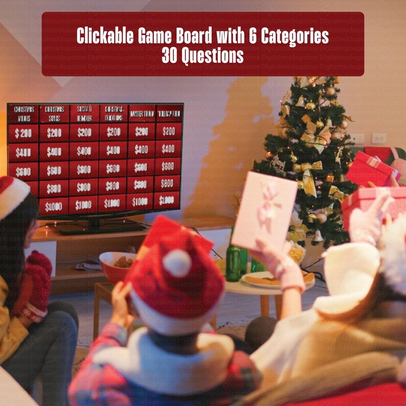 Christmas Jeopardy Game Powerpoint | Interactive Holiday Party Game ...