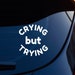 Crying but Trying Decal Car Decal Laptop Sticker Funny - Etsy