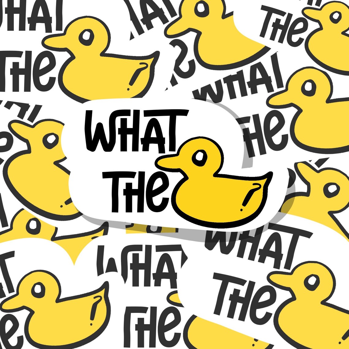 What the Duck Sticker Funny Sticker Laptop Sticker Funny - Etsy
