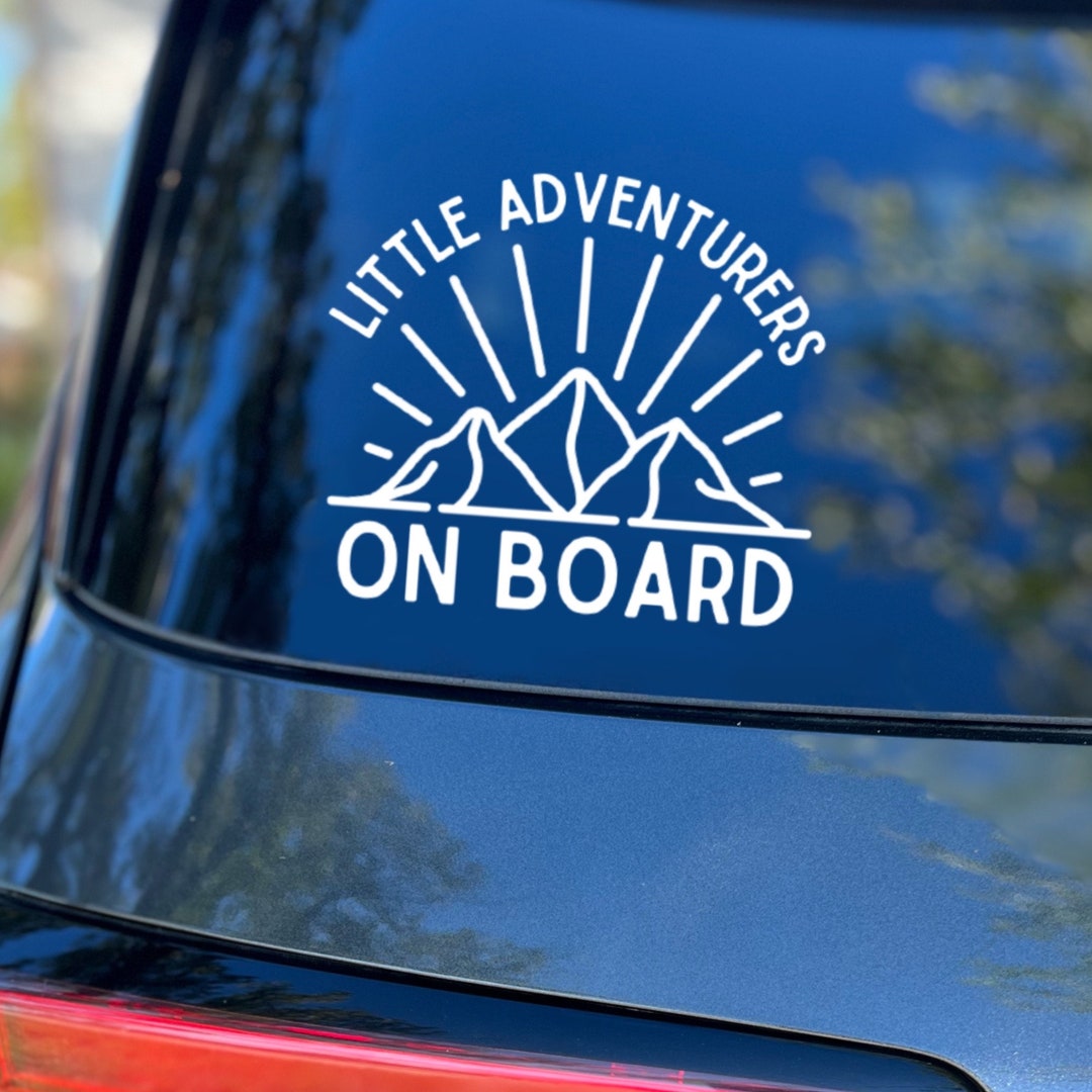 Little Adventurer on Board Decal, Car Decal, Baby Shower Gift, Travel ...