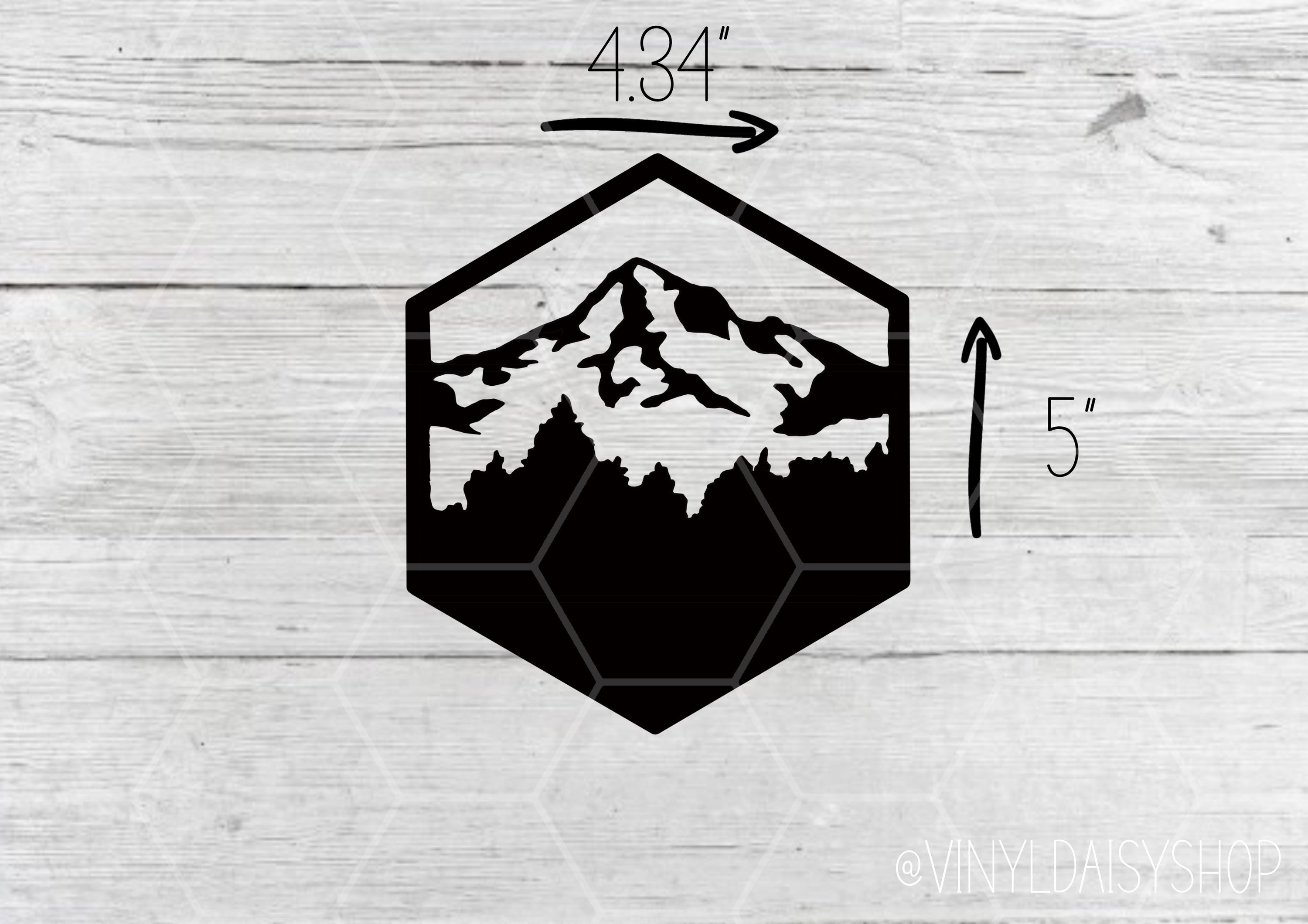 Mountain Decal, Car Decal, Laptop Sticker, Water Bottle Sticker, Mt ...