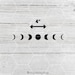 Micro Moon Phase Decal, Car Decal, Rearview Mirror Sticker, Boho Car ...