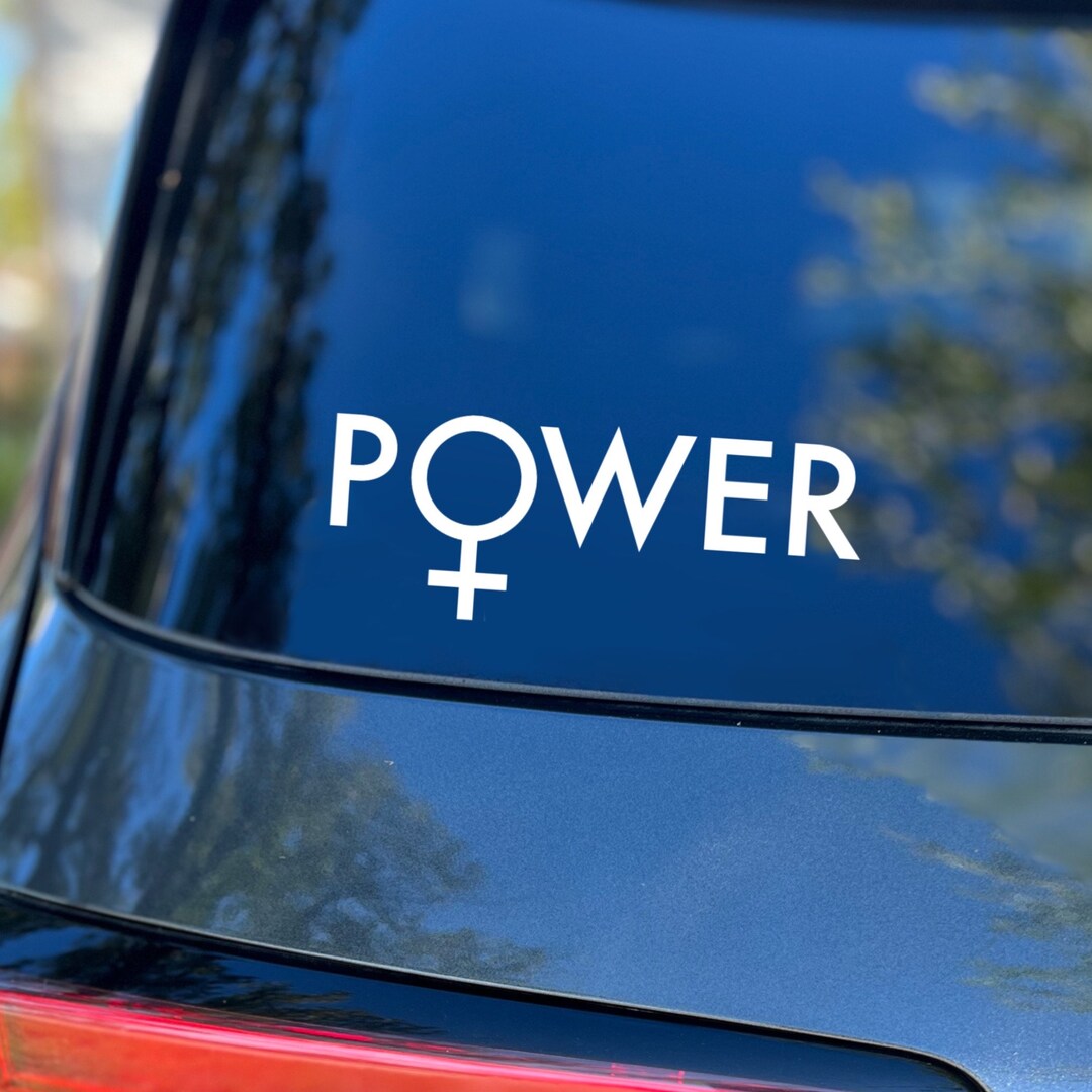 Girl Power Decal, Car Decal, Laptop Sticker, Feminist, Venus Symbol ...