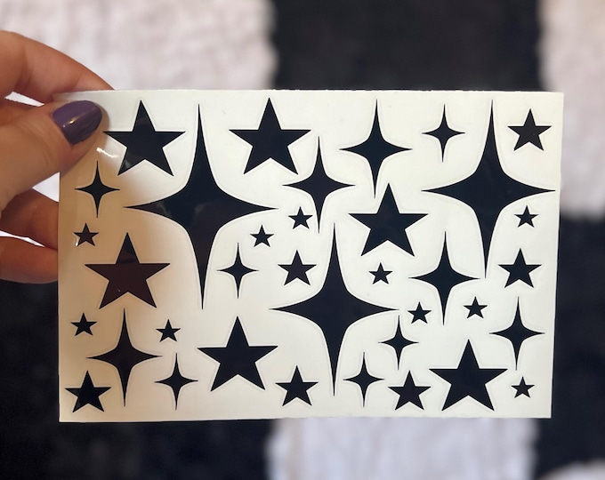 Holographic Stars Decal, Laptop Sticker, Car Decal, Decorative Sticker ...