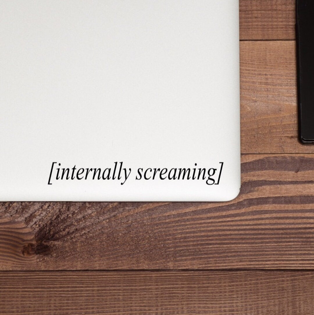 Internally Screaming Decal Car Decal Mirror Sticker Funny - Etsy